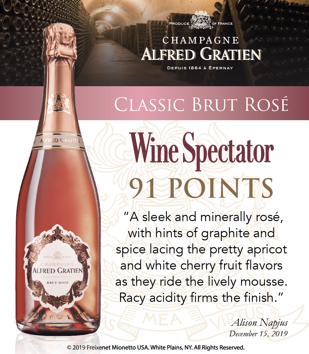 Alfred Gratien - Classic Brut Rose - Wine Spectator - 91 PTS ...