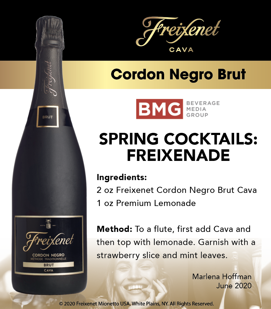 Freixenet Cordon Negro Brut - SPRING COCKTAILS- FREIXENADE ...